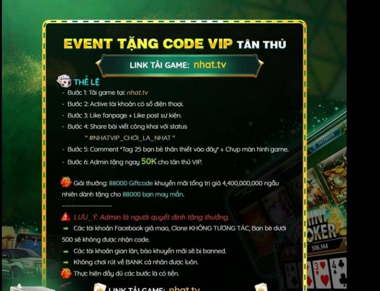 Chia sẻ các Giftcode Nhất Vip hấp dẫn hiện có tại cổng game